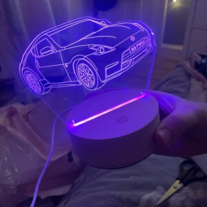 Personalized Song Led Lamp, Custom Lamp With Photo, Custom Acrylic ...