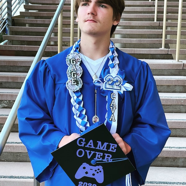 Game Over- Grad Cap Topper Graduation Gift Tassel Custom Quote ...