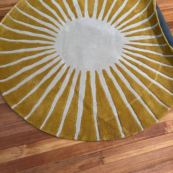 Scallop Wavy Shaped Hand Tufted Irregular Solid Color Large Area Rug ...