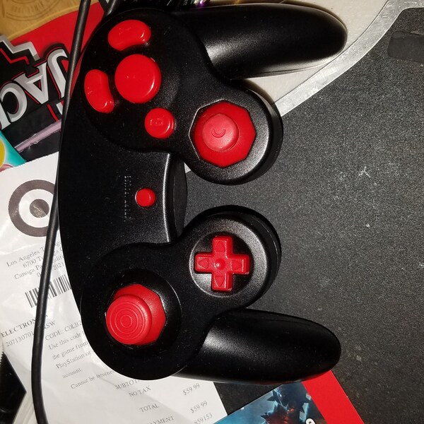 MINOR BLEMISH Black Gamecube Controller Buttons Custom Resin Cast - Etsy