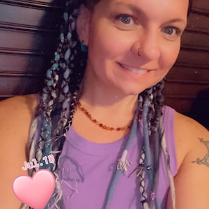 Wool Dreads Ombre Brown on Blond Dreadlocks Threads, Ribbons Boho ...