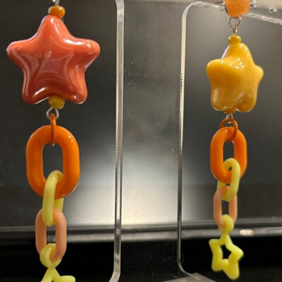 Colorful Clutter Necklace - Etsy