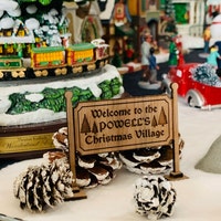 Custom Christmas Village Welcome Sign, Welcome to Our Village Sign ...