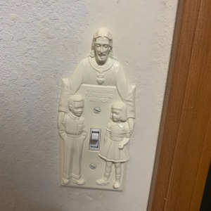 Reproduction Vintage Turn on Jesus Light Switch Plate Cover Hartland ...