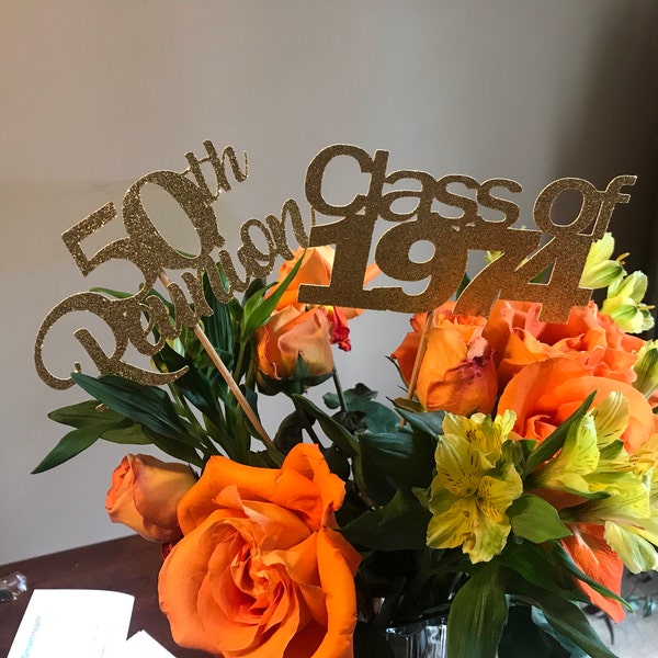 Set of 3 50th Reunion, 50th Class Reunion Decoration, 50th High School ...