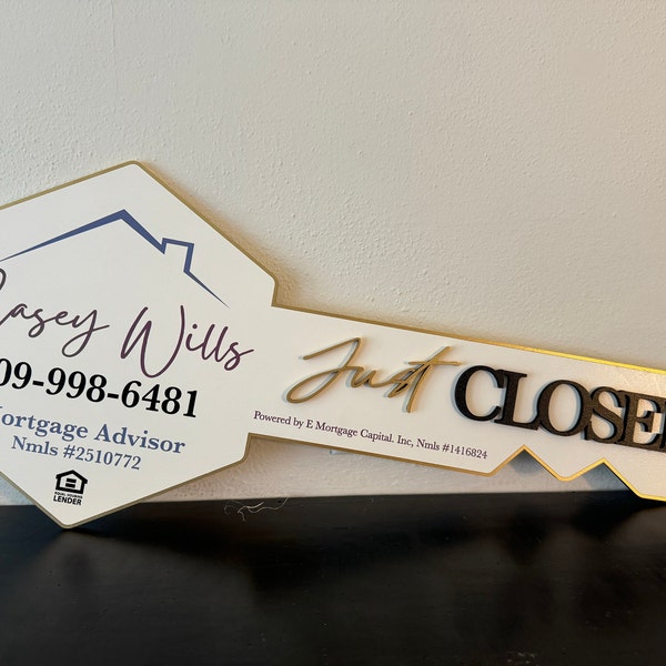 Just Closed on My New Home, Key Sold Sign, Closing Photo Prop, Modern ...
