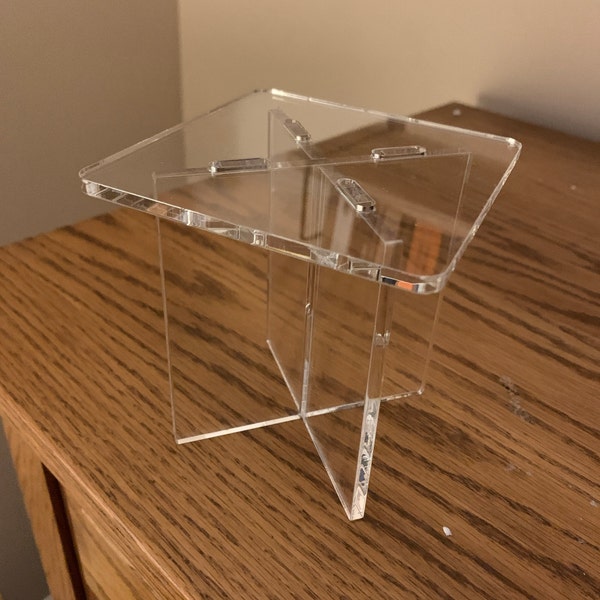 Clear Choice, Acrylic Rectangle Disassemble Riser Display Stand ...