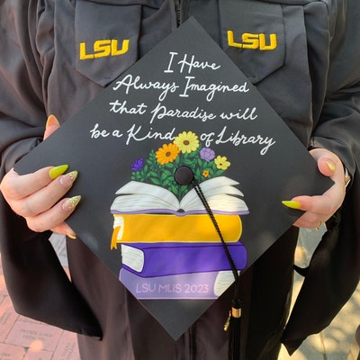 Hand-painted Graduation Cap Topper Customized Graduation Cap - Etsy