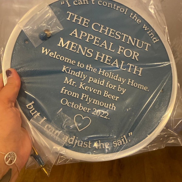 Personalized Fun Blue Plaque With Your Choice of Wording - for Outdoor ...