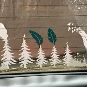 Tree Family Stickers Car Window Decal Free Shipping Boho Tree Family ...