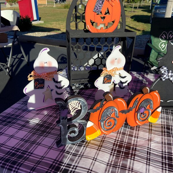 Chunky Boo Halloween Shelf Sitter SVG File | Halloween SVG File | Laser ...