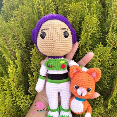 Crochet Doll Amigurumi Pattern Space Ranger and Cat, PDF Pattern ...