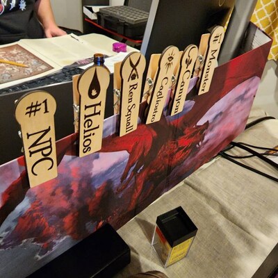 Custom RPG Player Initiative Trackers Clip-on Name Tags for Player ...