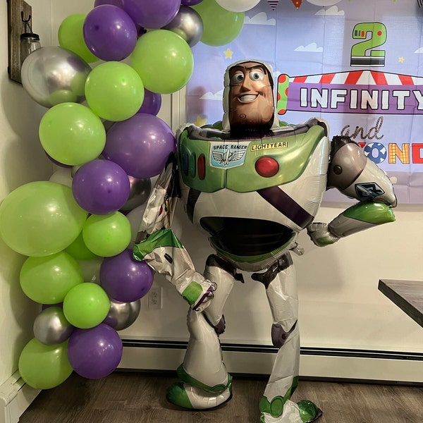 62" Buzz Lightyear Balloon, Toy Story Balloon, Birthday Party, Disney ...