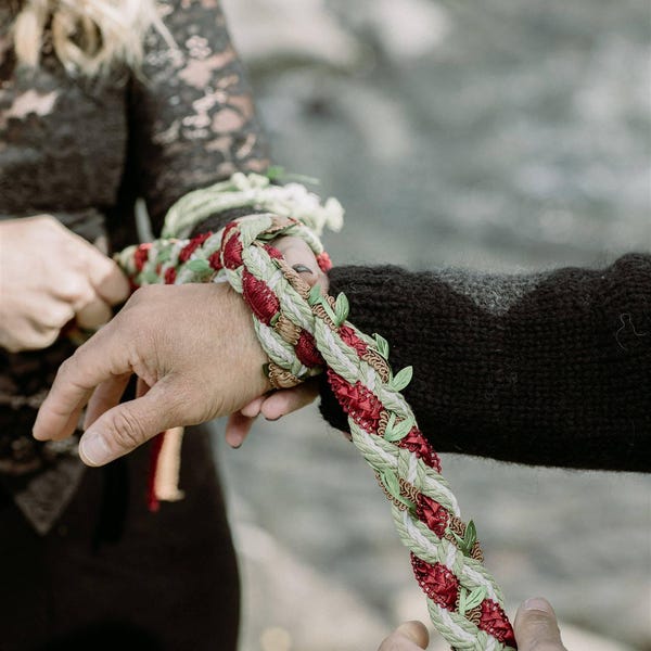 Celtic Handfasting Cord. Green Forest Handfasting Cord Cotton. Wedding ...