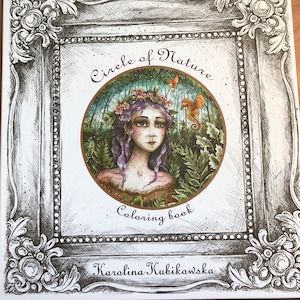 DRYAD A4 Digital Coloring Page by Karolina Kubikowska - Etsy