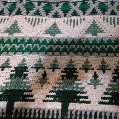 Berber Afghan Overlay Mosaic Crochet PATTERN ONLY Digital - Etsy