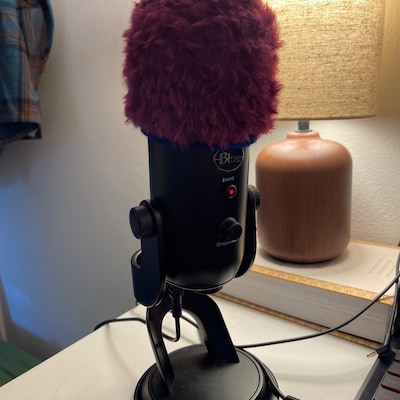 Crocheted Blue Yeti Mic Fuzzy Windscreen Pop Filter Custom, MADE TO ...