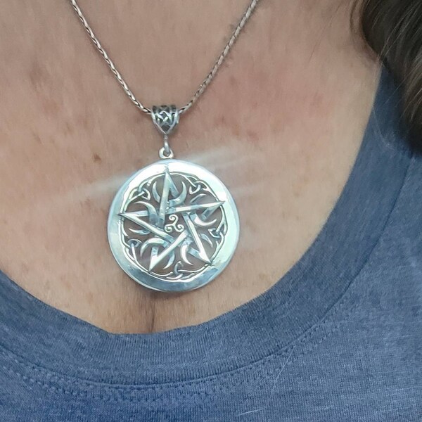 Fire Flame Necklace Pendant Symbol Sign Fire Fighter Wife Gift Element ...