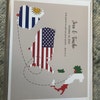 Exchange Student Map Port Washington New York USA - Etsy