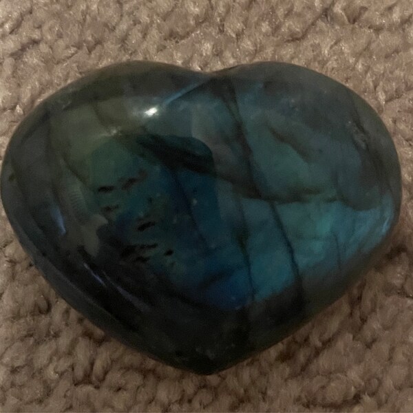 Large Puffy Labradorite Heart 40-50mm (1.5"-2") - Etsy