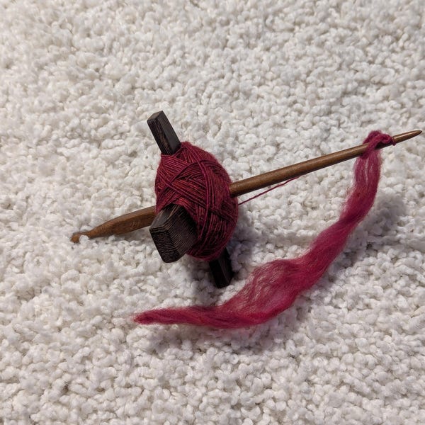 Support Spindle Stand - Supported Spinning - Drop Spindle - Cherry - Etsy