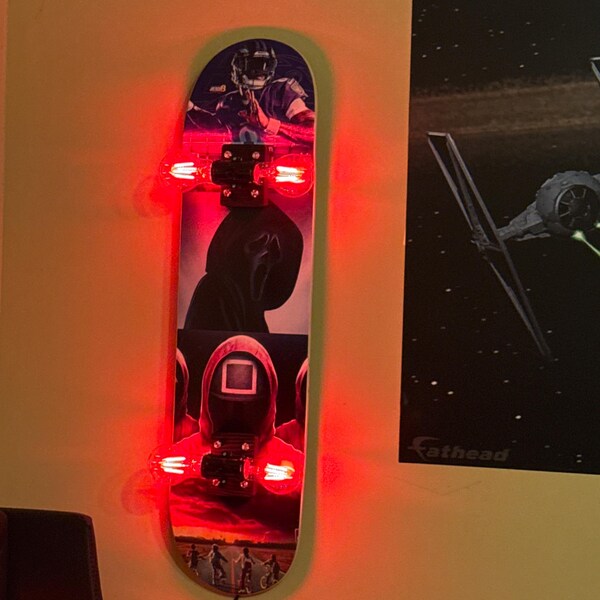Skateboard Lamp Checkerboard - Etsy