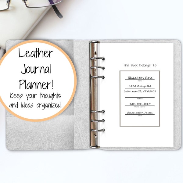 A6 Planner Mockup PSD, A6 Planner Inserts Mockup, 6-ring Bound Planner ...