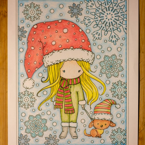 Printable Digital Download - Whimsical Winter Wonderland Coloring Book ...