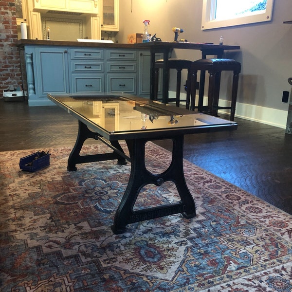 Cast Iron Bench/coffee Table Legs 2 Pack Industrial Embossed “ RUSTIC ...