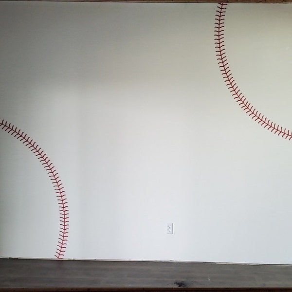 Baseball Stitches Decal. Comes in 2 78 X 26 Cuts IM019 - Etsy
