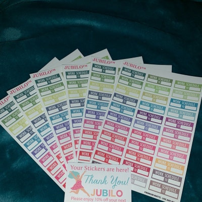 Planner Stickers Work Schedule Stickers - Etsy