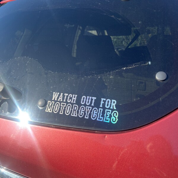 Watch Out for Motorcycles - Look Out for Motorcycle Sticker - Bikers ...