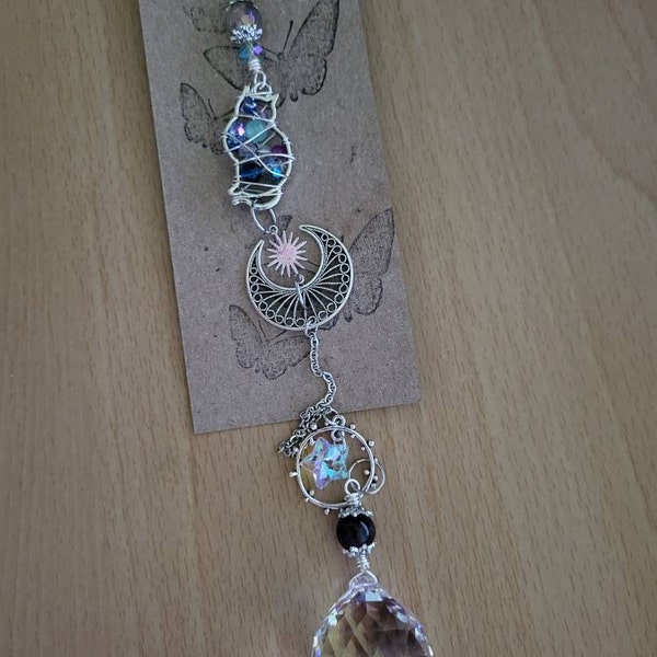 Angel Sun Catcher, Angel Car Ornament, Memorial Suncatcher, Protection ...