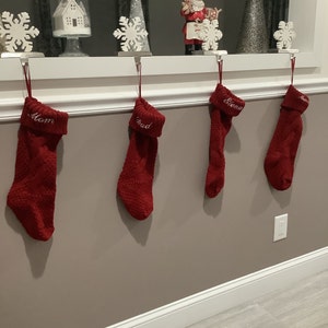 Embroidered Christmas Stockings Personalized Stocking Christmas Gift ...