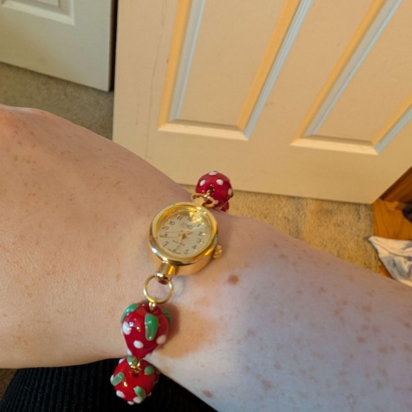 Strawberry Watch - Etsy