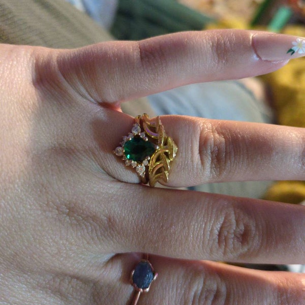 Gold Plated Mushroom Ring, Mushroom Ring, 925 Sterling Silver Mushroom ...