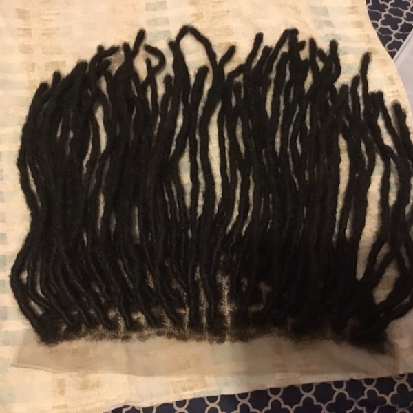 Lace Front Human Hair Dreadlocks: Pencil Size Locs for Alopecia - Etsy