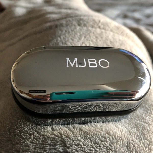 Personalised Engraved Chrome Cufflink Box/case - Wedding, Birthday ...
