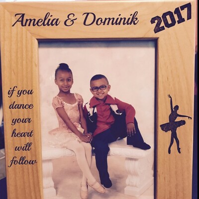 Ballet Dance // Personalized Engraved Photo Frame // Recital // Live ...