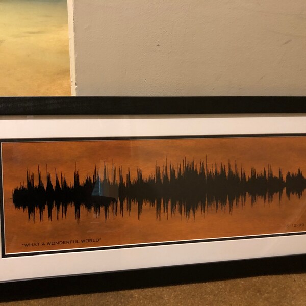 Song Sound Wave - Copper Anniversary, 7th Anniversary Gift for Him ...