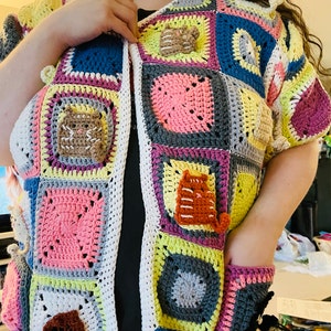 Many Cats Square ENGLISH Crochet Pattern PDF Granny - Etsy