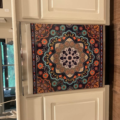 Kitchen Dishwasher Magnet Cover Beautiful Bohemian Ethnic Mandala ...