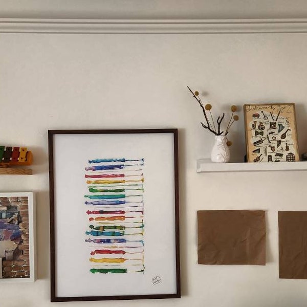 Art Print. Unframed. We Make Beautiful Music Together. Music Inspired ...