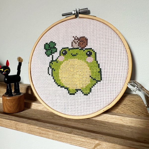 Frog Gifts Cross Stitch Pattern PDF - Funny Easy Quick Cute Small Tiny ...