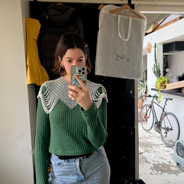 Chainmail Skirt, Chainmaille Shoulder Jewelry, Rave Outfit, Medieval ...