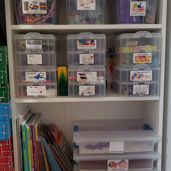 Printable Kids Arts & Crafts Labels for Organizing - Digital Download ...