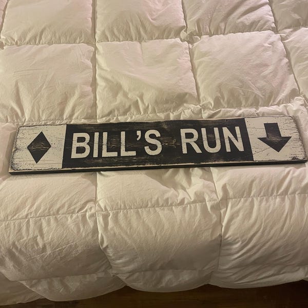 Ski Trail Signs Custom Handmade, Rustic Wooden Hanging Wall Decor Sign ...