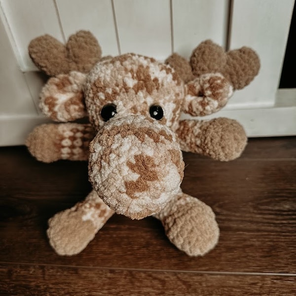 Manny Moose CROCHET PATTERN, Amigurumi Crochet Pattern, PDF, English ...