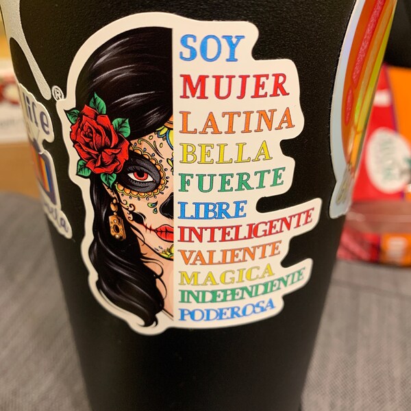 Mujer Latina Sticker, Mexican Sticker, Mexicana Sticker, Pegatina ...